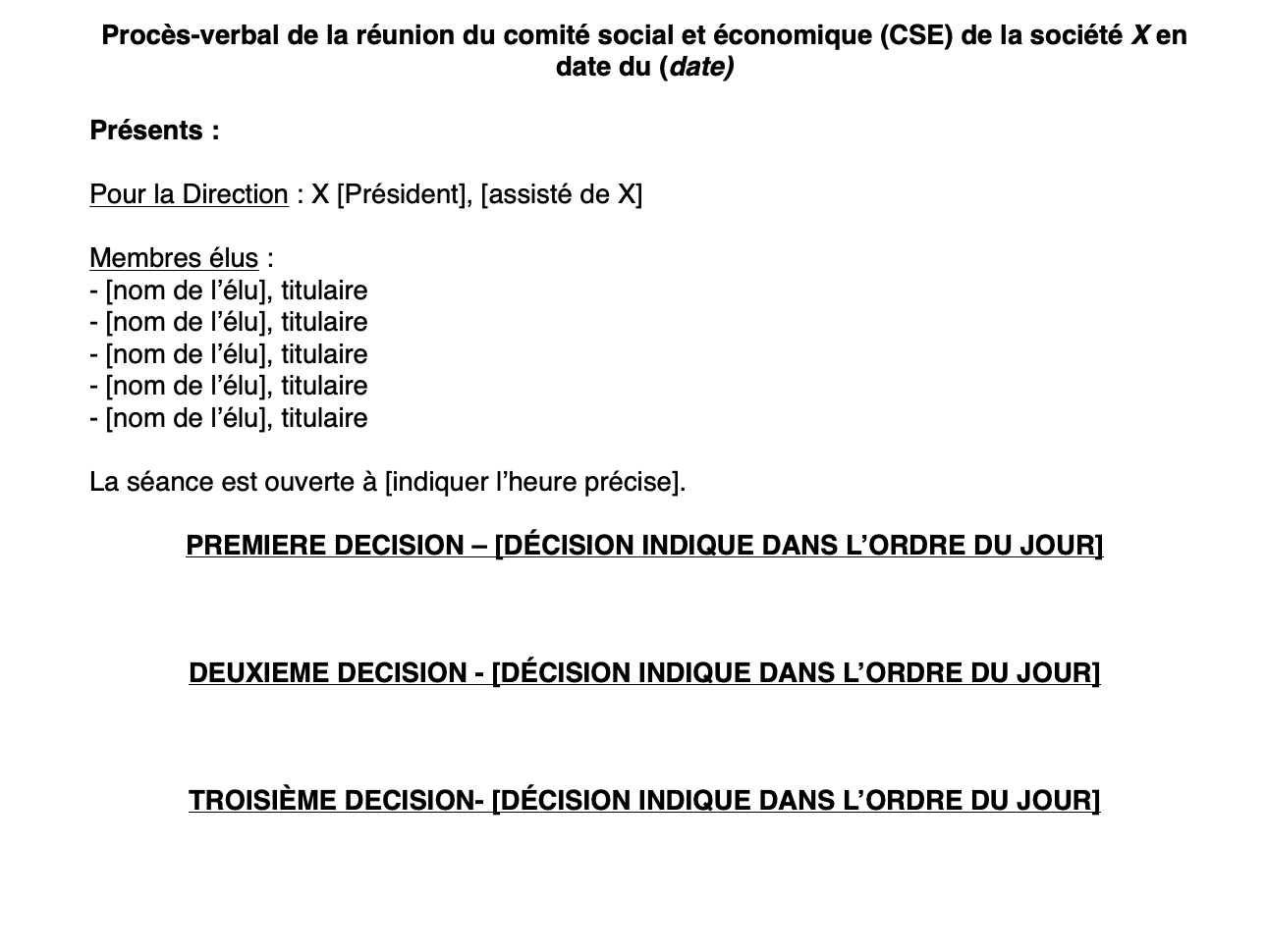 Proc s verbal De R union CSE Mise Jour 2022 Proc s verbal De R union CSE Mise Jour 2022